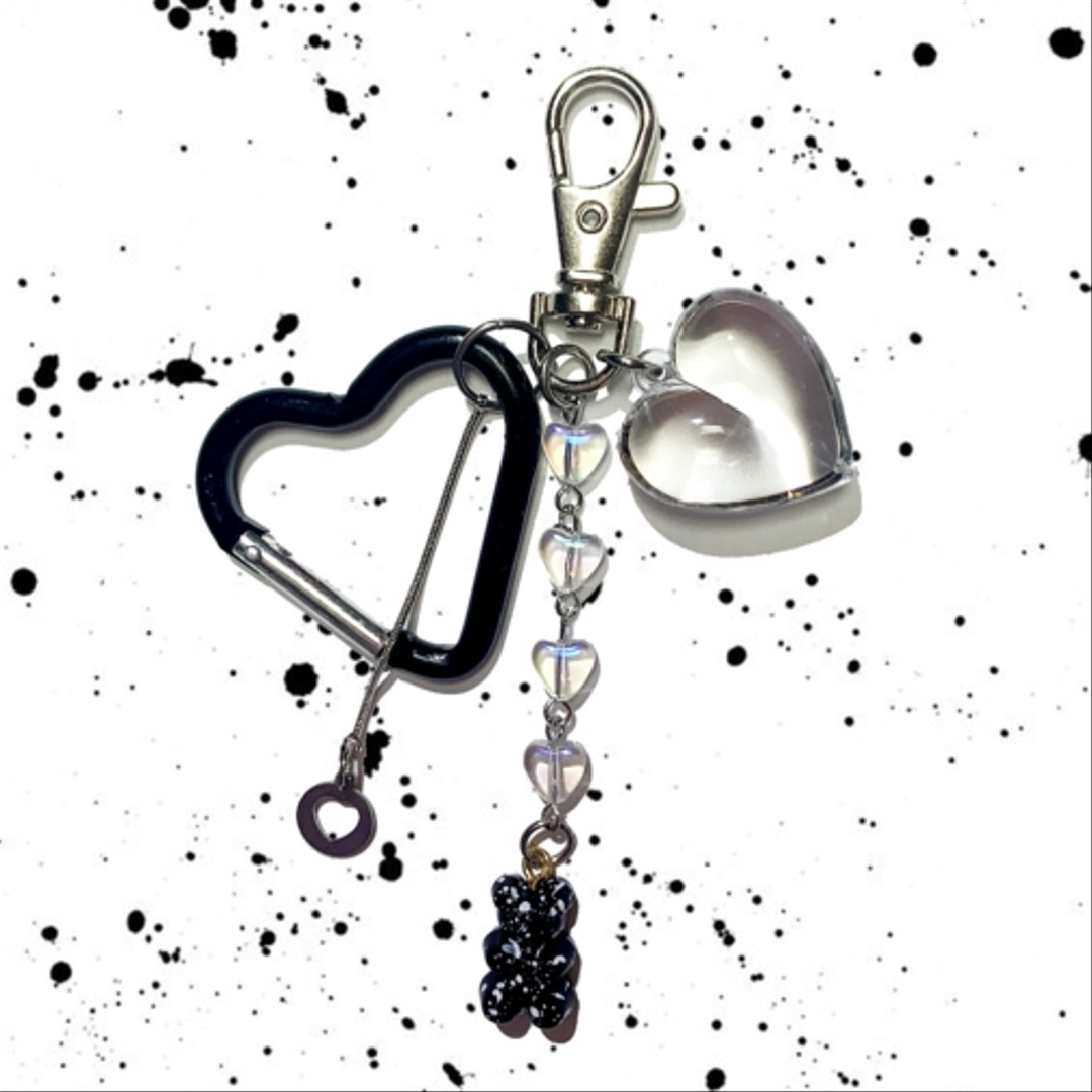 [Billlie Siyoon/Oneus Xion] Ink marble bear keychain (2color) | idus