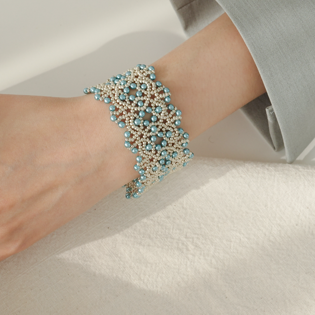 Beads Lace pearl bracelet made of sweat | idus