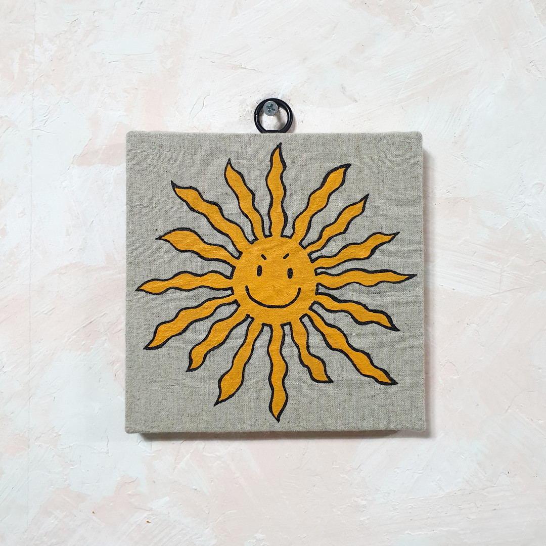 Smiling Sun Wall Art | idus