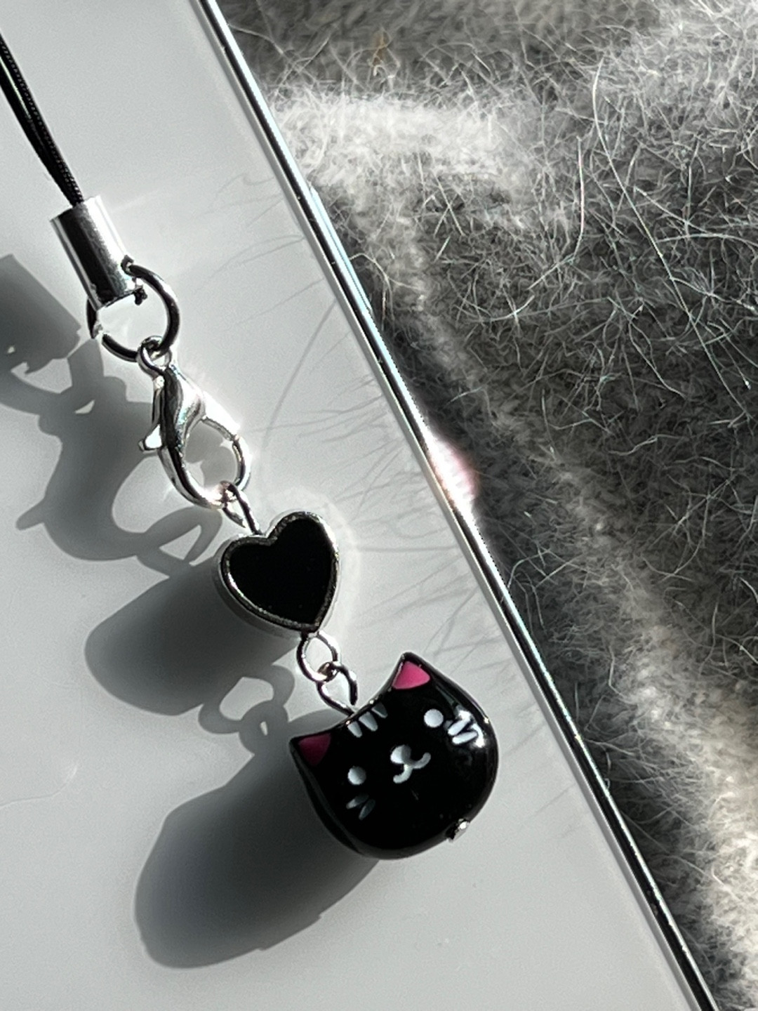 Black Cat Keyring, Cell Phone Accessories | idus