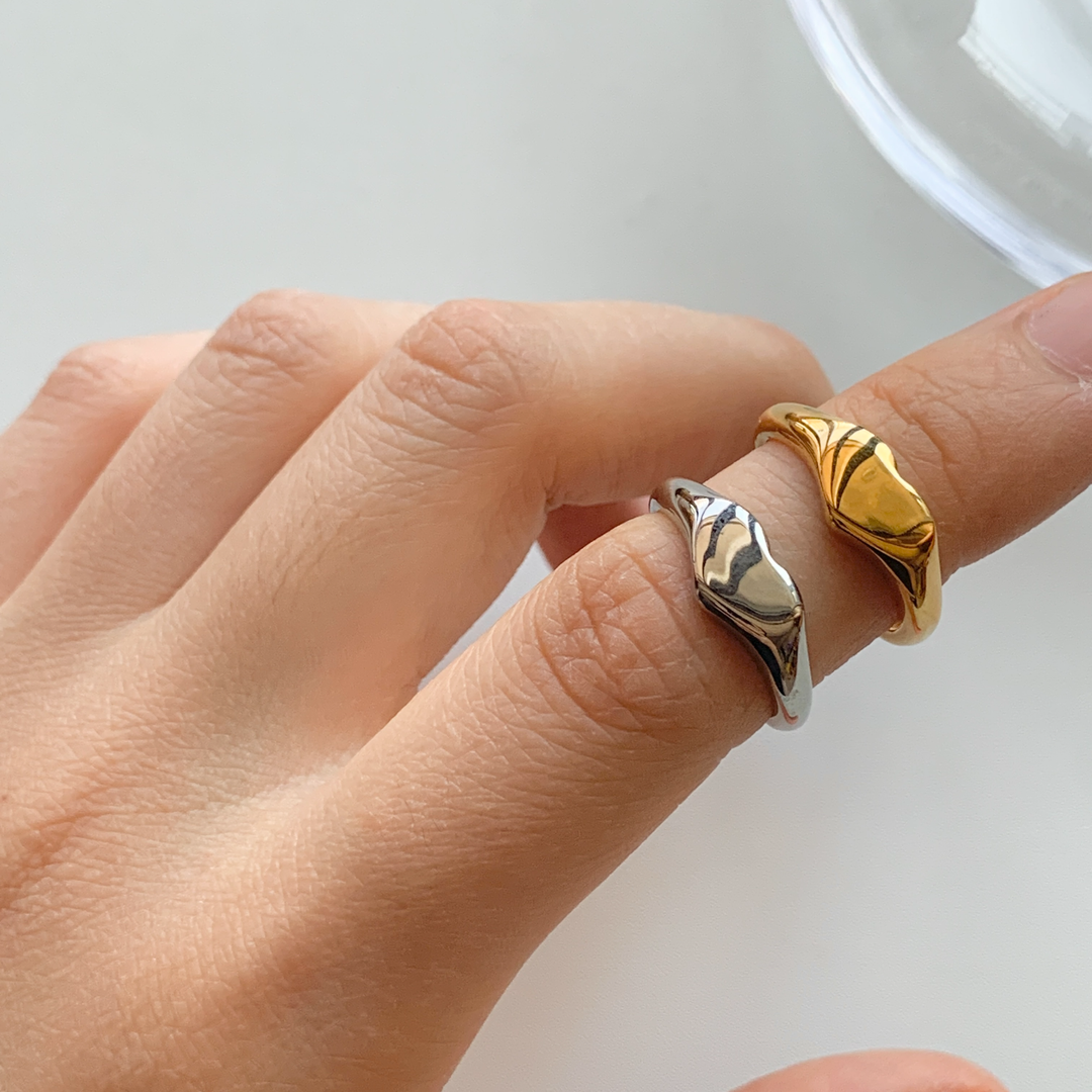 Mini color heart SugicalSteel engraved Ring R004 | idus