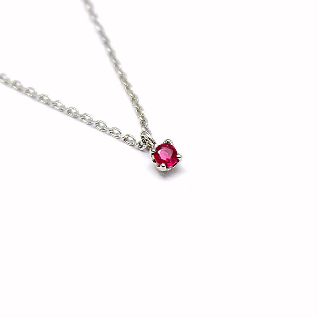 Natural Ruby 925 Silver Necklace | idus
