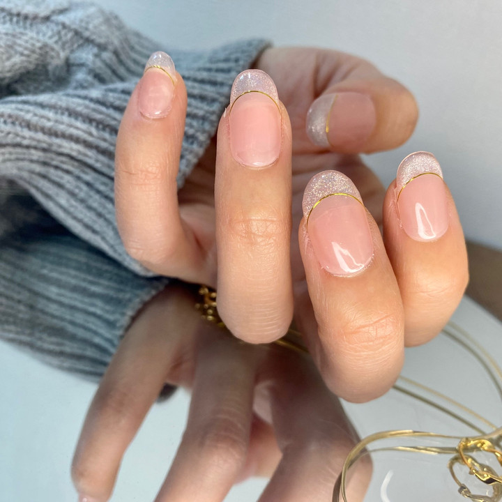 (네일팁)오로라프렌치 | 아이디어스