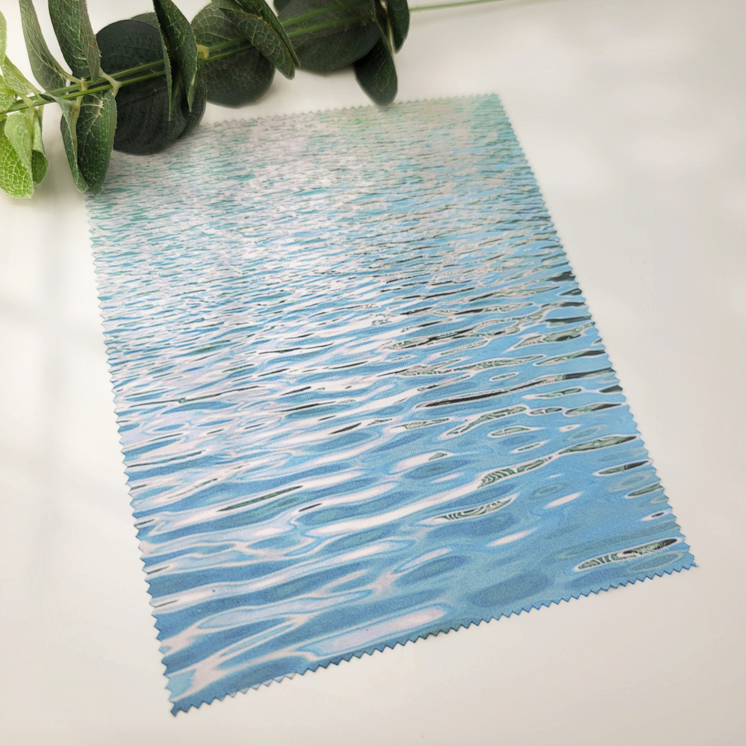 'Water Waves' Microfiber Cleaning Cloth (Mini Fabric Poster) | idus