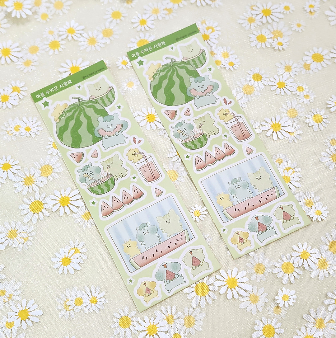 'Summer watermelon is cool' Seal sticker | idus