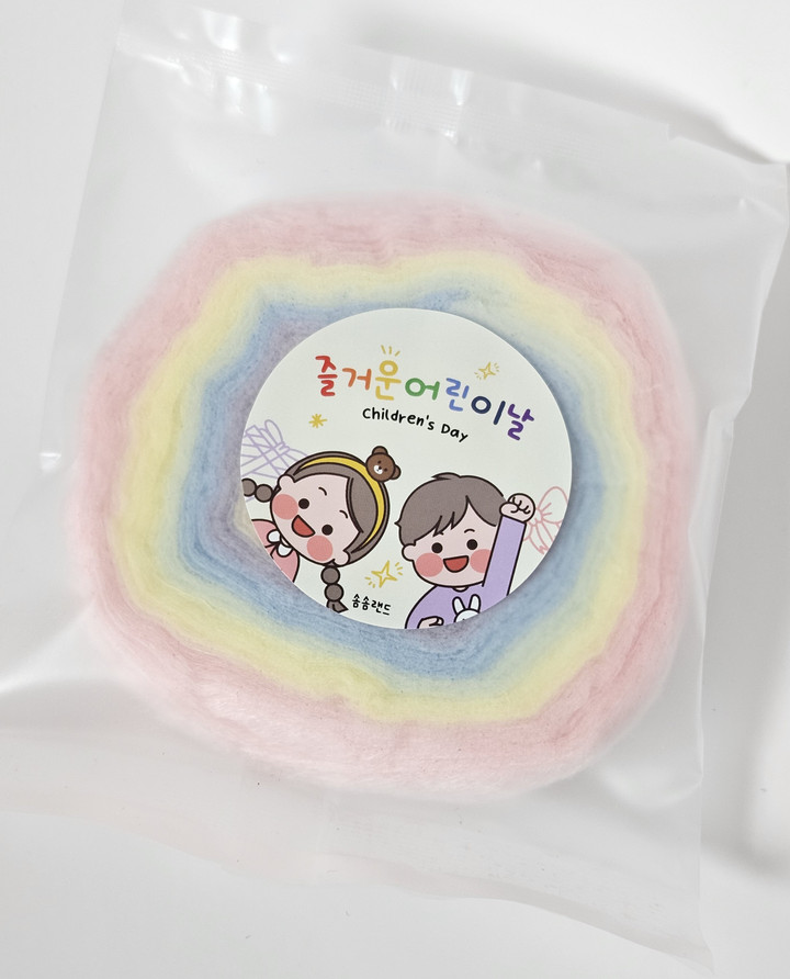 천연색설탕 수제 롤솜사탕 솜솜파이 솜사탕 | 아이디어스