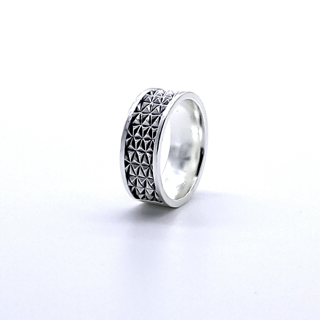 a hexagonal tile ring(925silver)(m) | idus