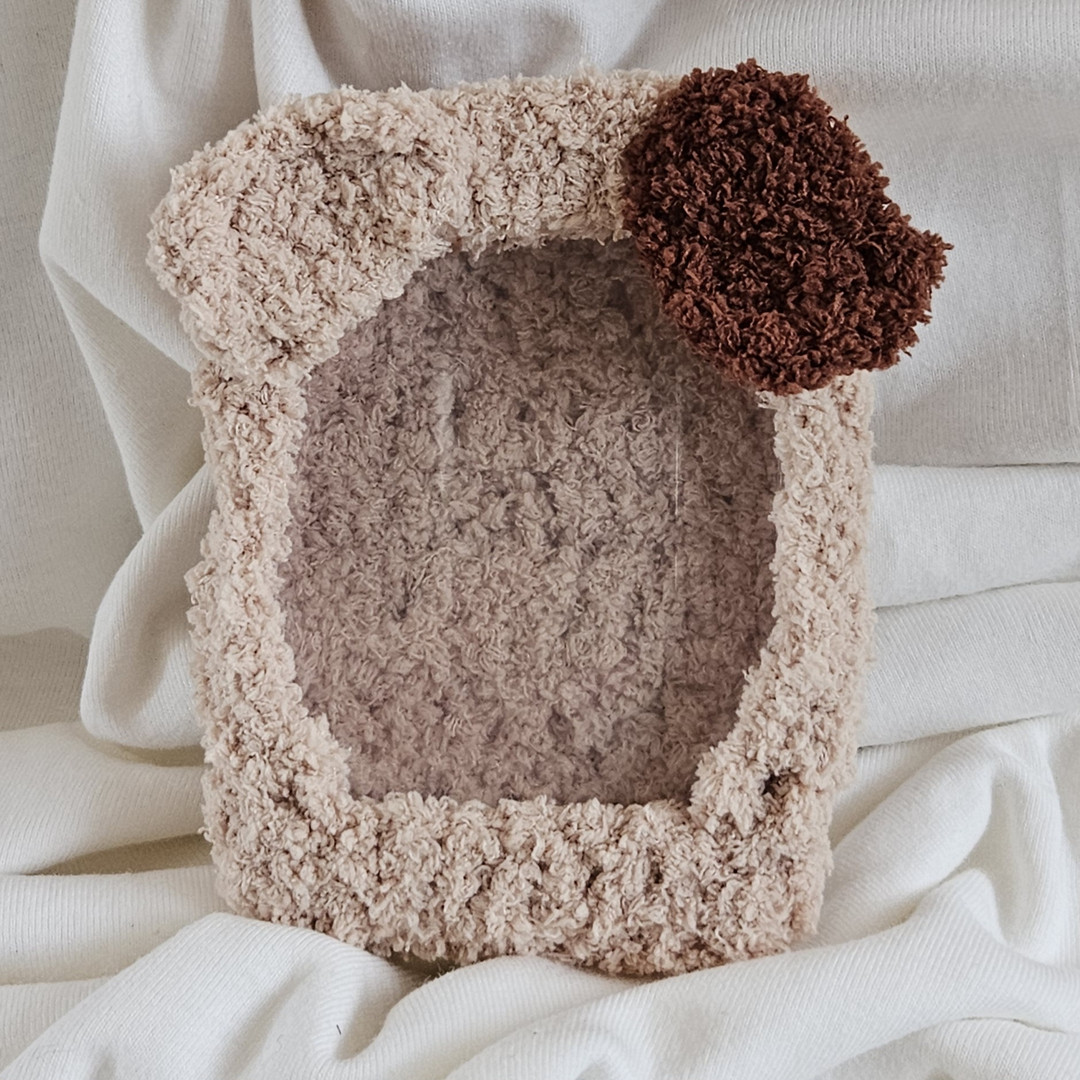 Idol Photo Card Decoration [Crochet Toploader] Puppy | idus