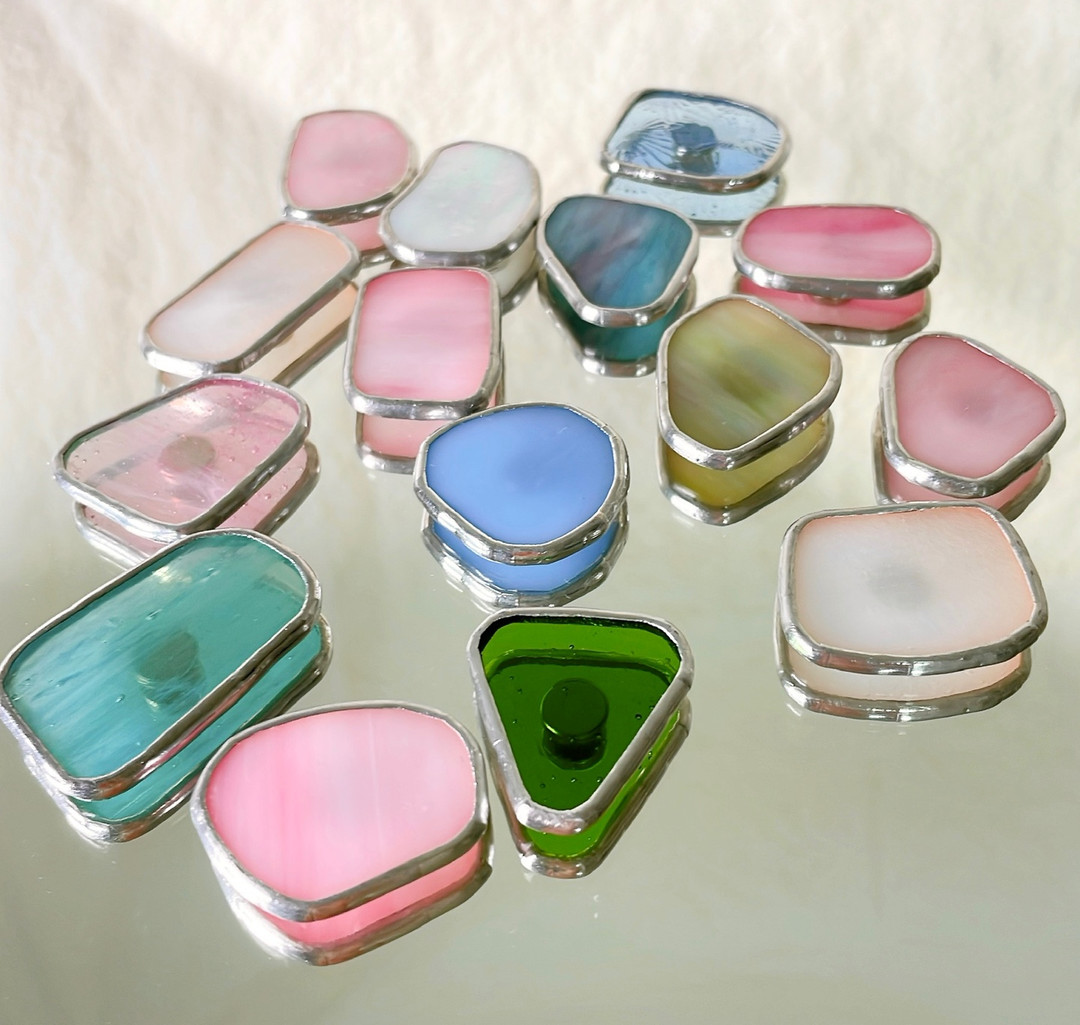 Stainedglass Pebble Magnet (5ea) | idus