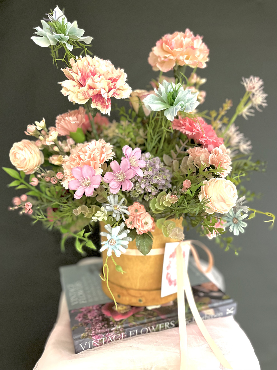 Floral Wood Hat Box | idus