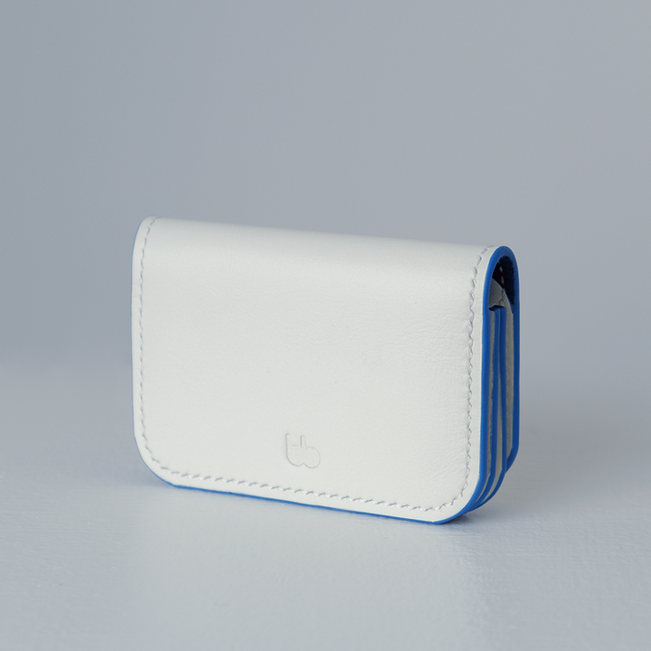 [무료각인] MOMO WALLET WHITE/BLUE | 아이디어스
