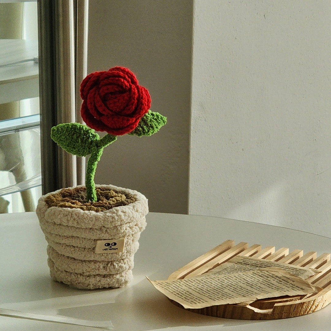 [rose doll] cute cozy plant doll for kids and plant mom | idus