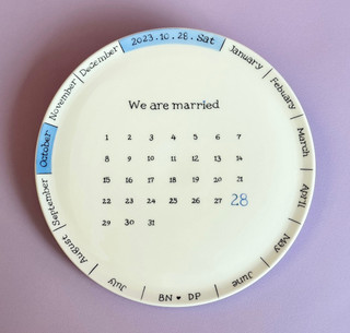 [Re:plate/기념일달력접시] 결혼선물, 이벤트선물 | 아이디어스