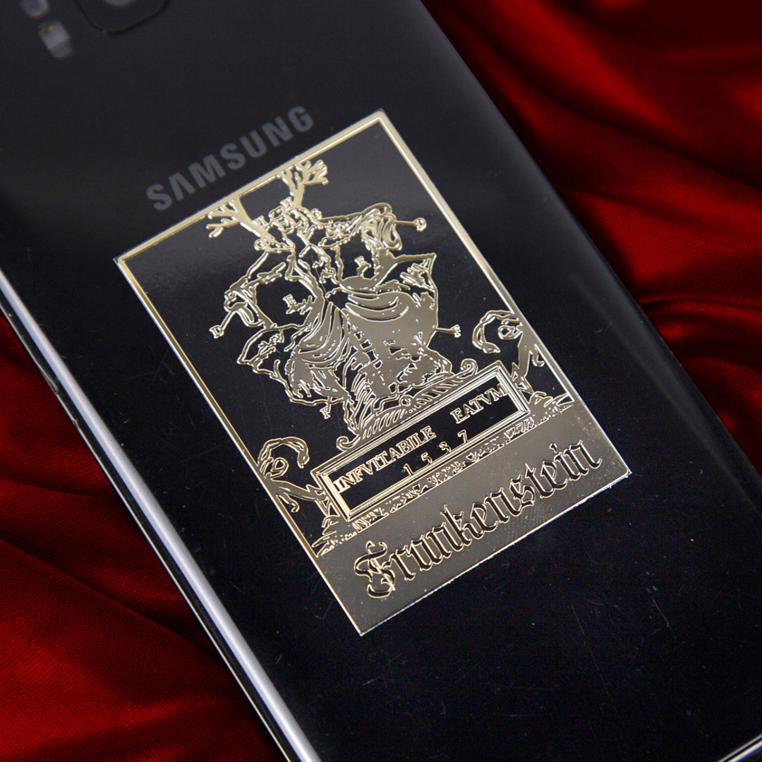 Book Cover Metal Sticker - Frankenstein