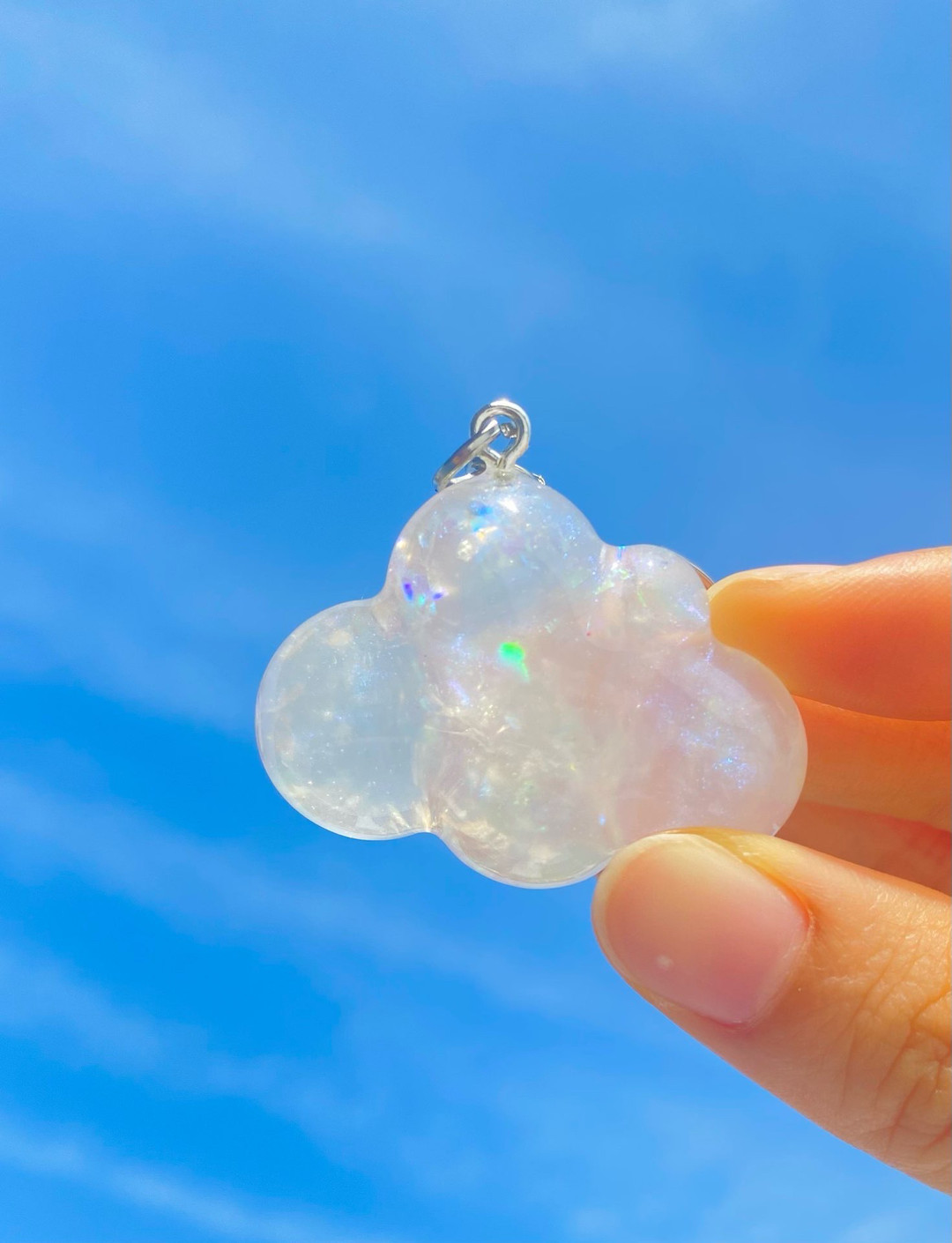 Soft cloud key ring | idus