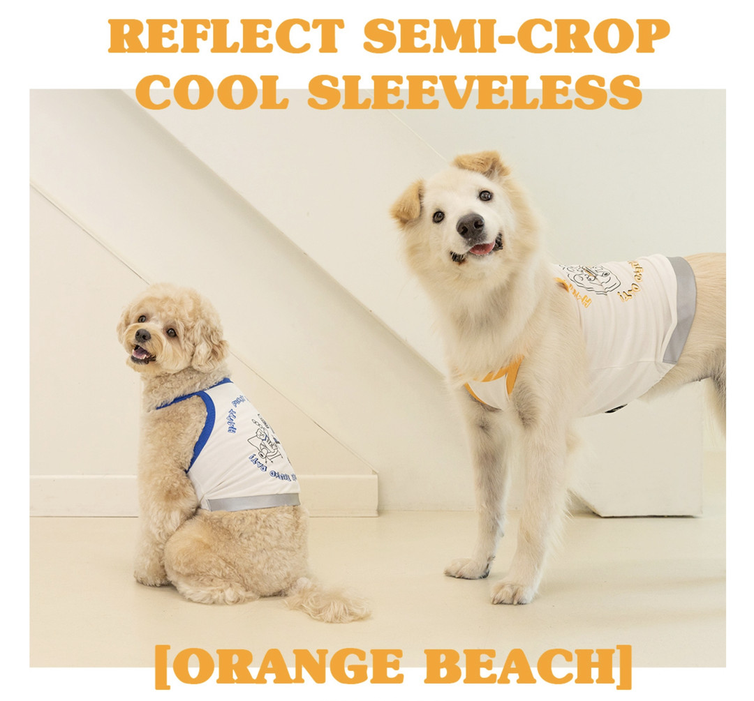 [orange beach] reflect semi-crop cool sleeveless | idus