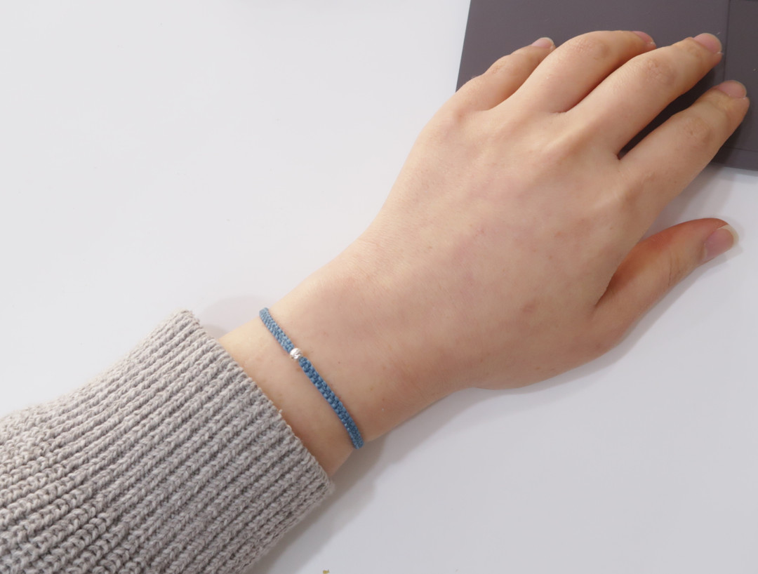 Silver Bead Knot Bracelet | idus