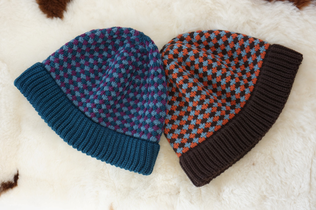 100% Wool 3-Color Pattern Unique Beanie 2 Types | idus