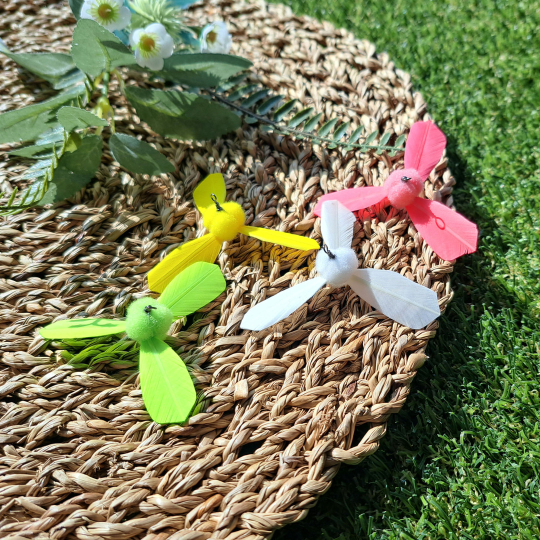 Cat Pinwheel Feather Fishing Toy Lure