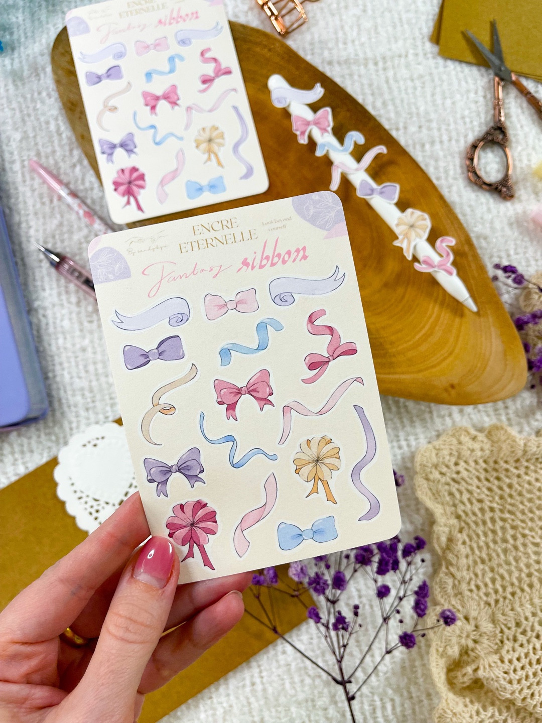“Fantasy Ribbon” Sticker sheet