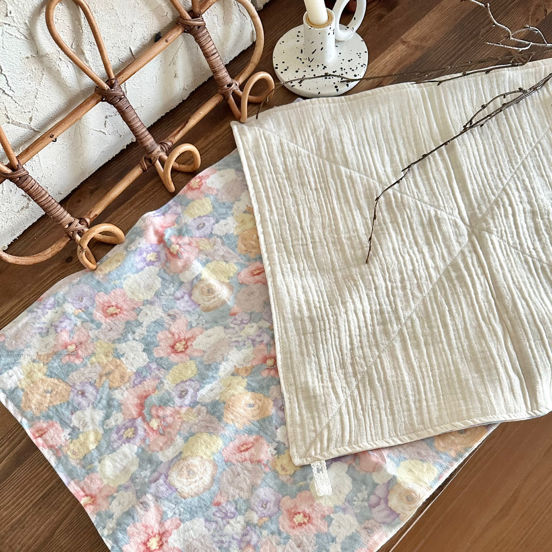 Flowers handmade kitchen towels