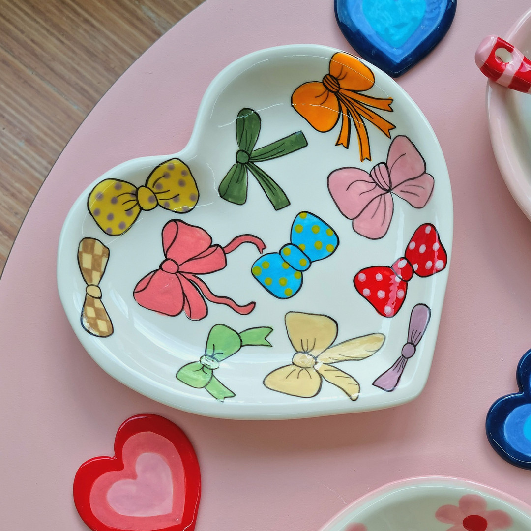 Ribbon Collection Heart Plate | idus