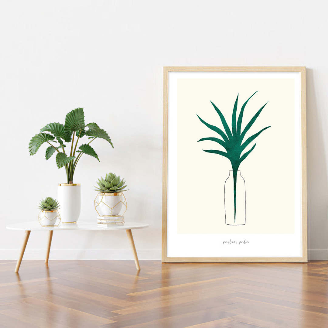 Table palm botanic Art poster | idus