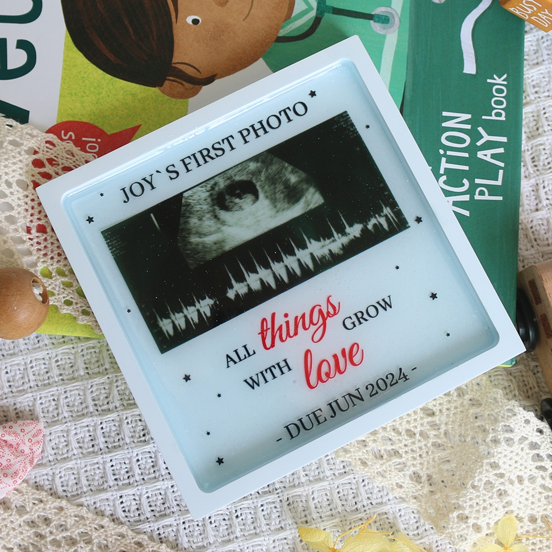 Pregnancy Announcement Baby scan Photo frame Baby ultrasound picture ...