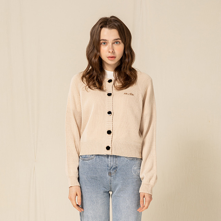 Basic Logo Knit Cardigan | 아이디어스