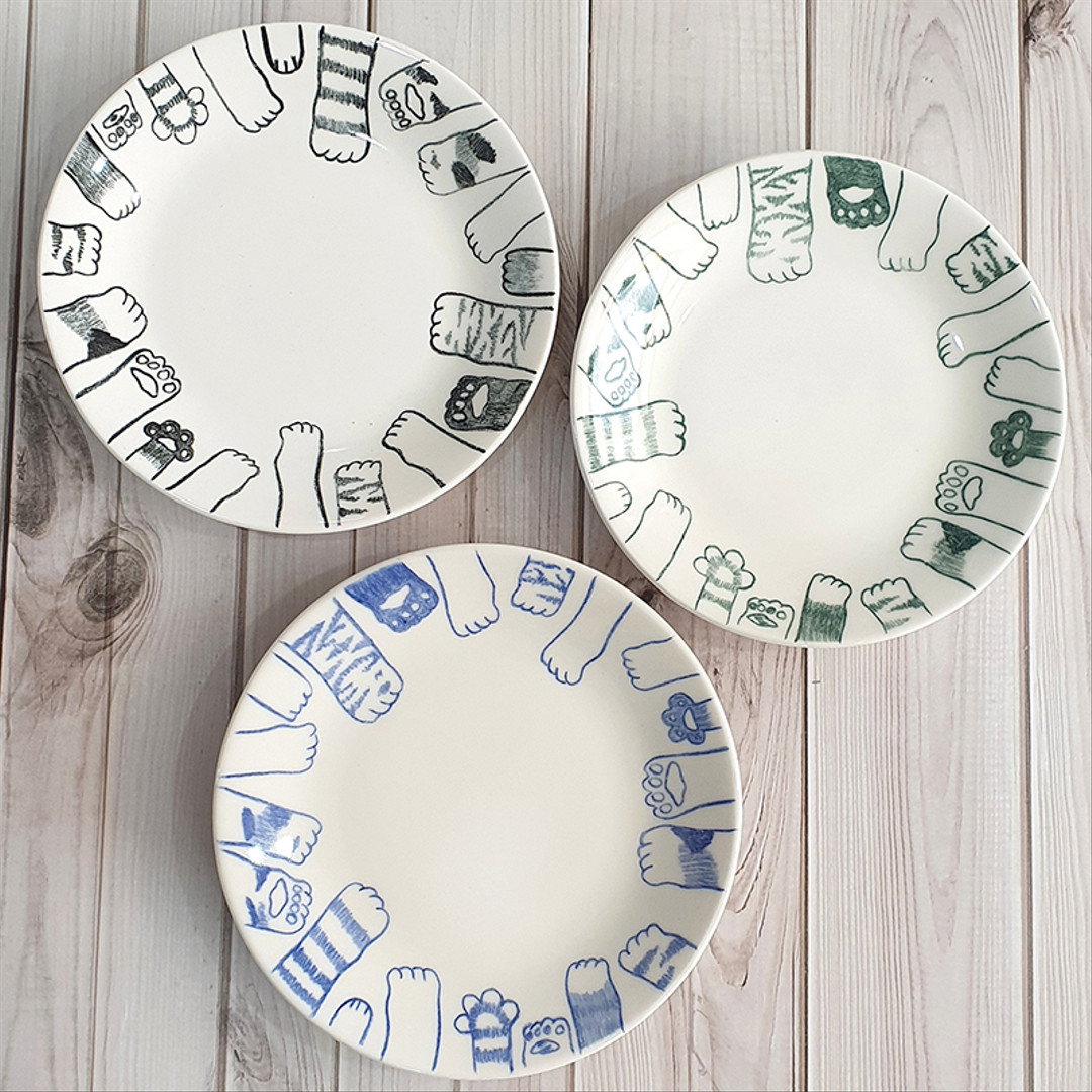 FULL OF CAT'S FEET PLATE | idus