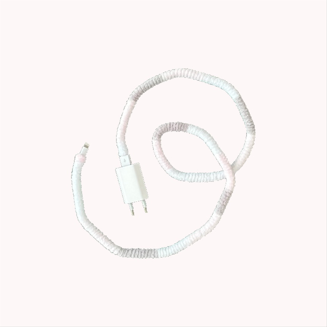 FLUFFY CABLE Sung ver.2 / pinkgray