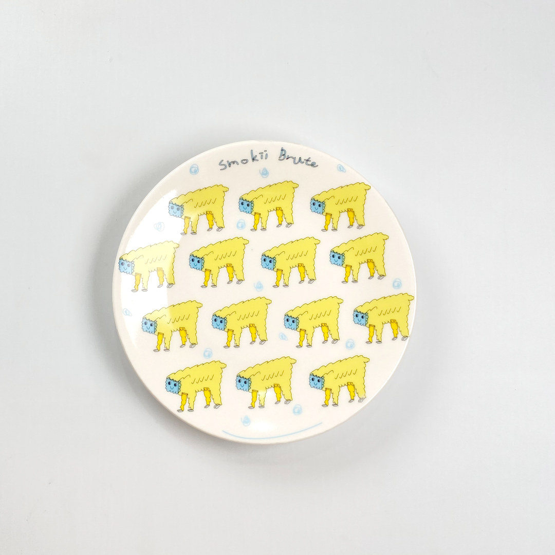 Eco friendly imagined animal Smokii Brute side dish Plate | idus