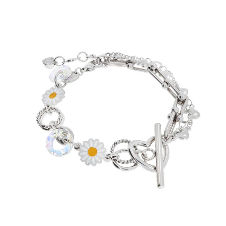 하트 토글 바 데이지 팔찌 | 아이디어스