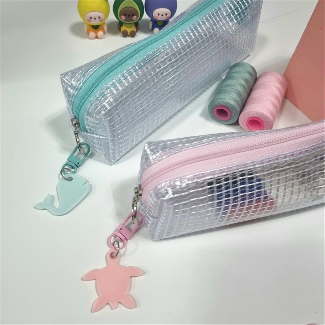 Transparent pouch pencil case / Couple pencil case / New semester preparation / | idus