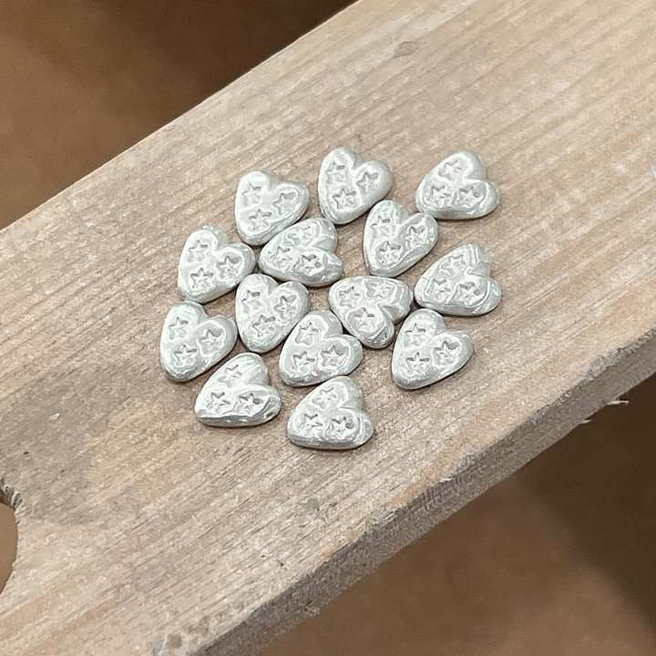 Mini Heart dalgona earring(단품) | 아이디어스