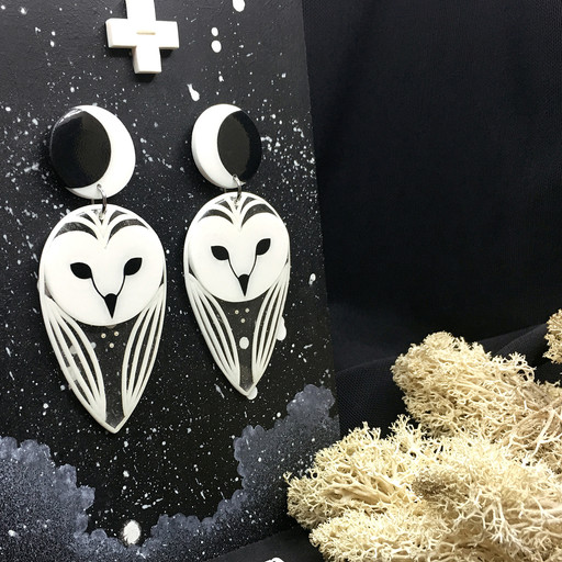 TYTO ALBA 가면올빼미 귀걸이 | 아이디어스