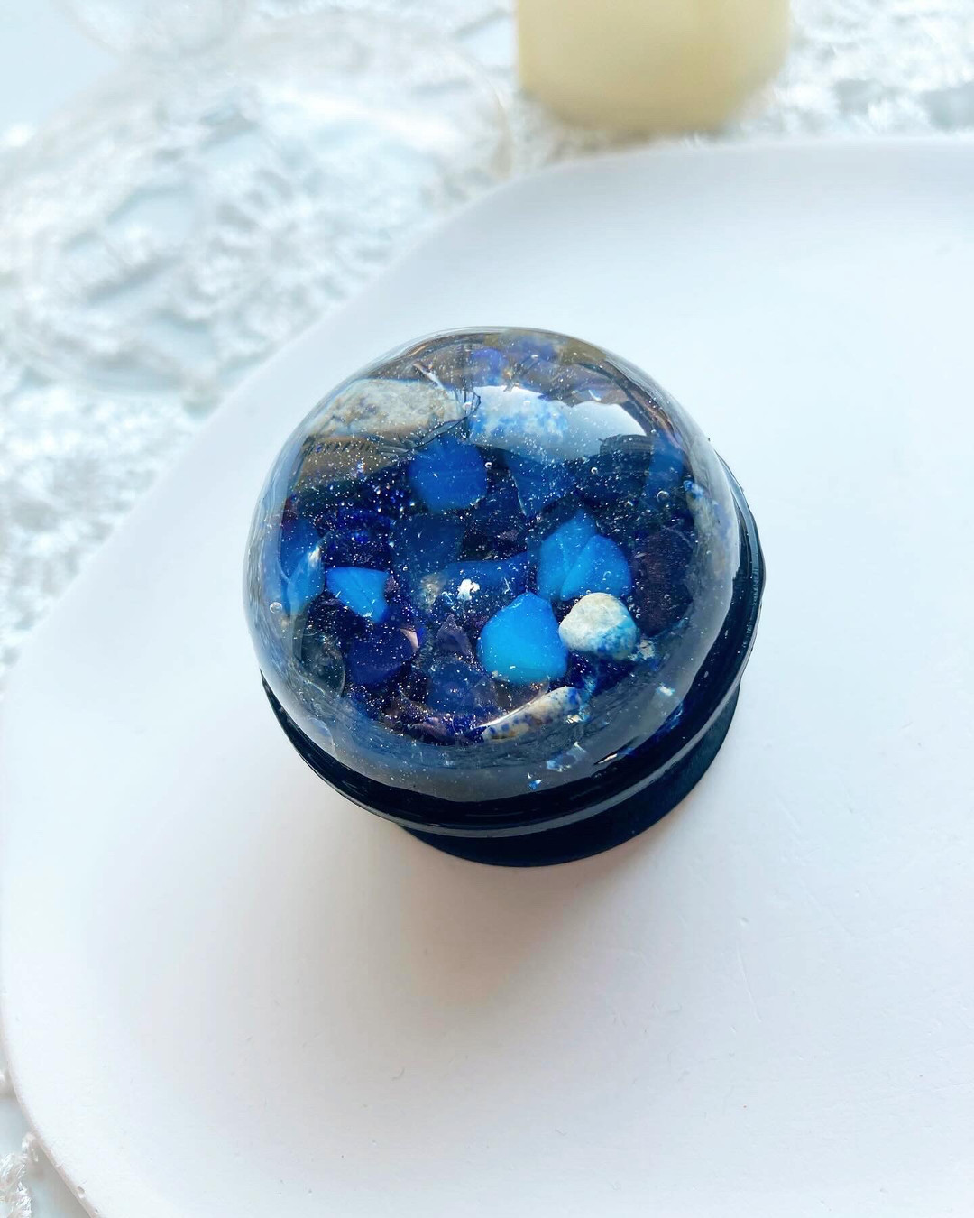 Milky Way Orgonite Popsocket, Blue universe | idus