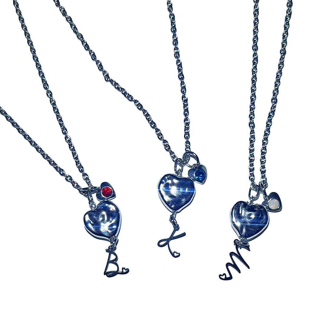 Initial birthstone necklace | idus