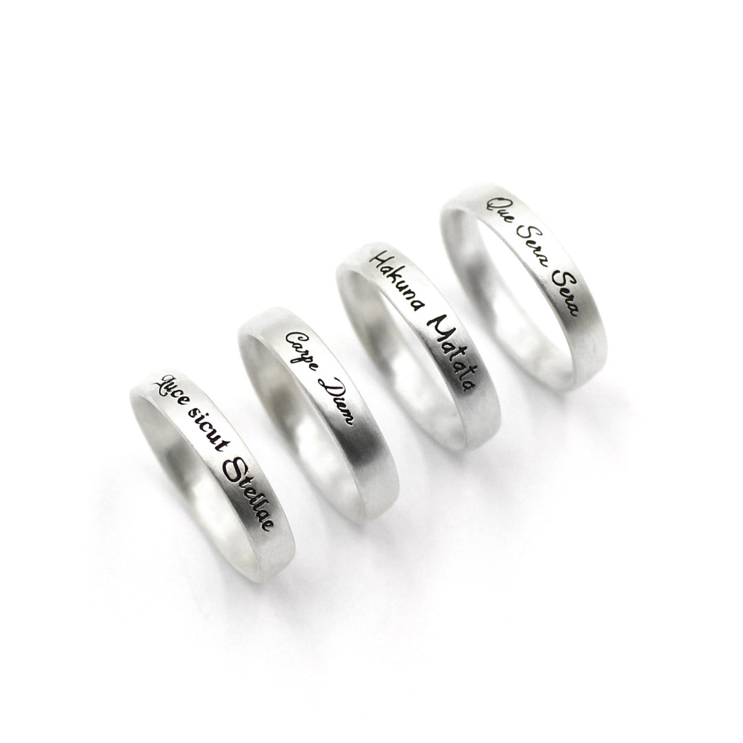 Famous saying 925 silver ring | idus