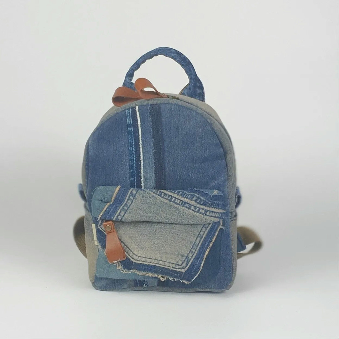 Upcycled denim backpack #57 | idus