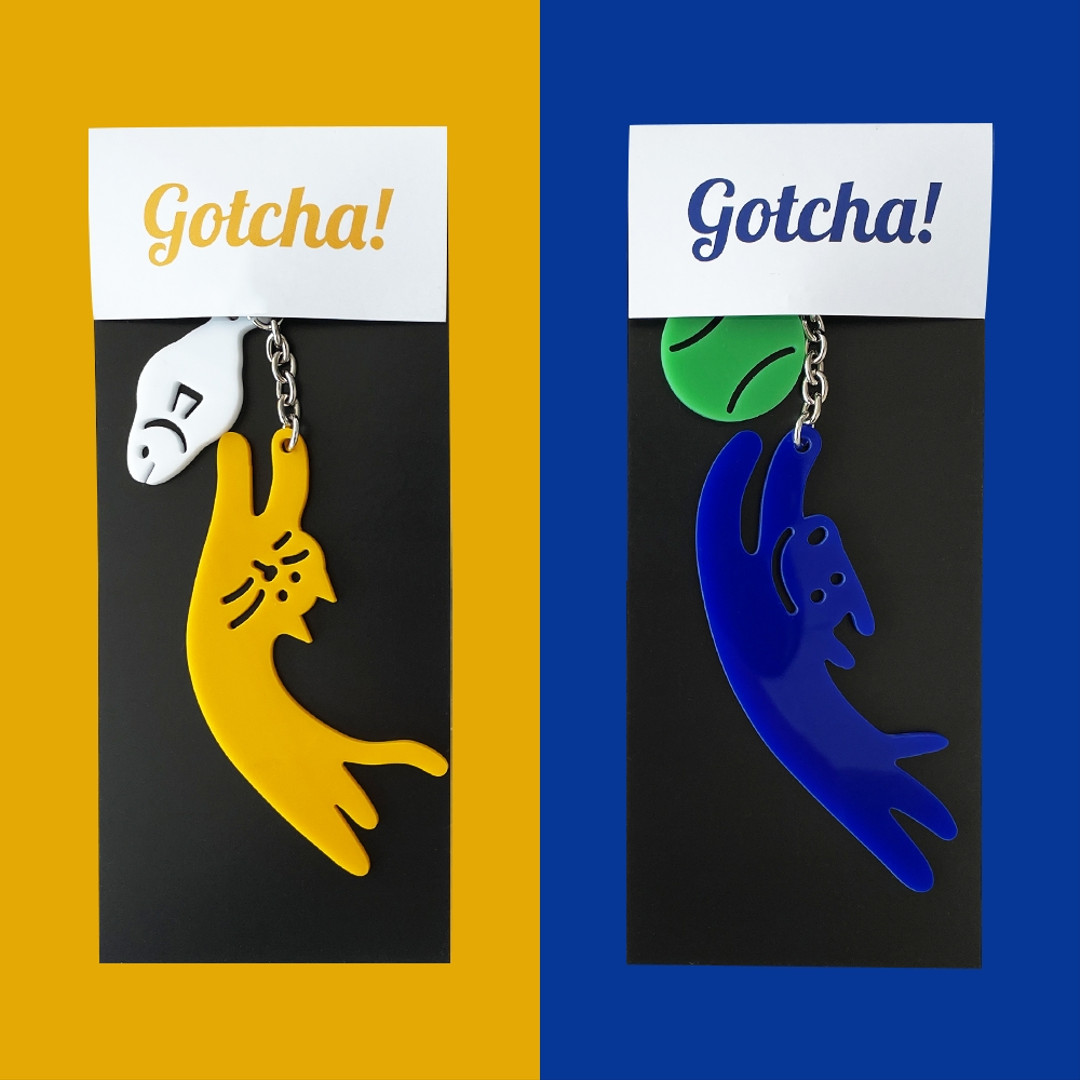 [key chain/ bag charm] gotcha! (2color) | idus