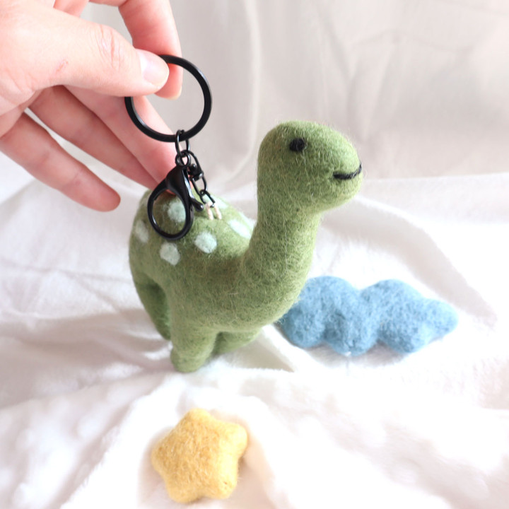 연말선물 양모펠트 공룡 인형키링 생일 어린이집답례 | 아이디어스
