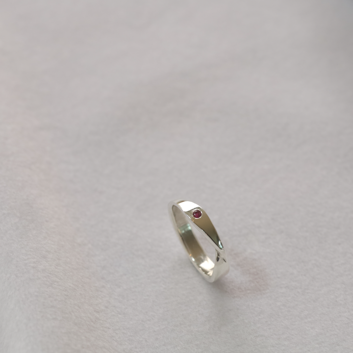 큐빅세팅 반지(순은 99.9%) JD012 | 아이디어스