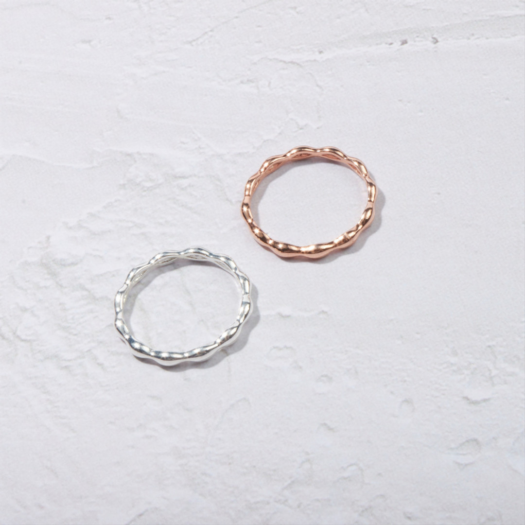 Silver 925 Bold Curving Silver Ring Layered Silver Ring