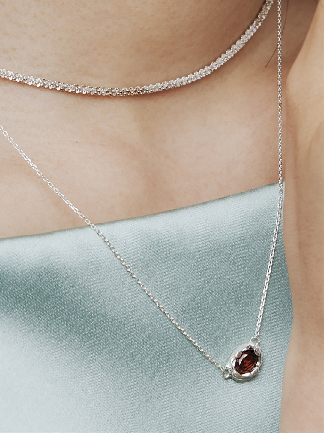 Vintage garnet necklace | idus