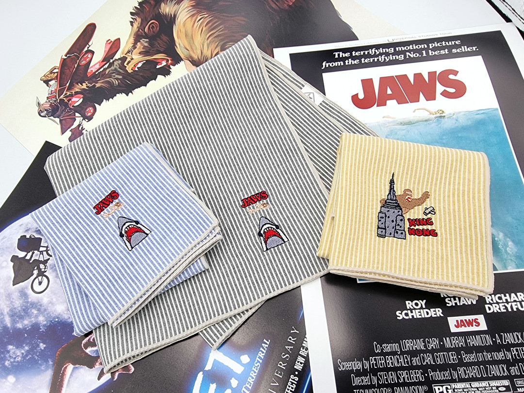 classic movie embroidered handkerchief | idus
