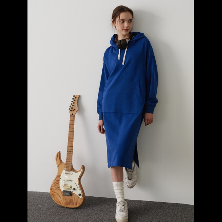 롱 후디 포켓 원피스 (MCG1-OP721) | 아이디어스