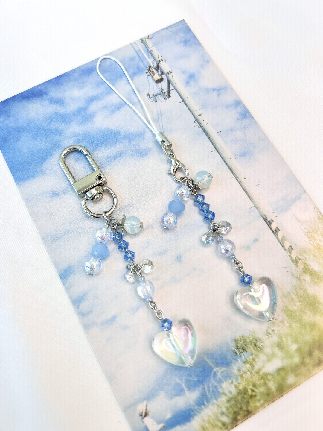 Summer Sky Heart Keyring | idus