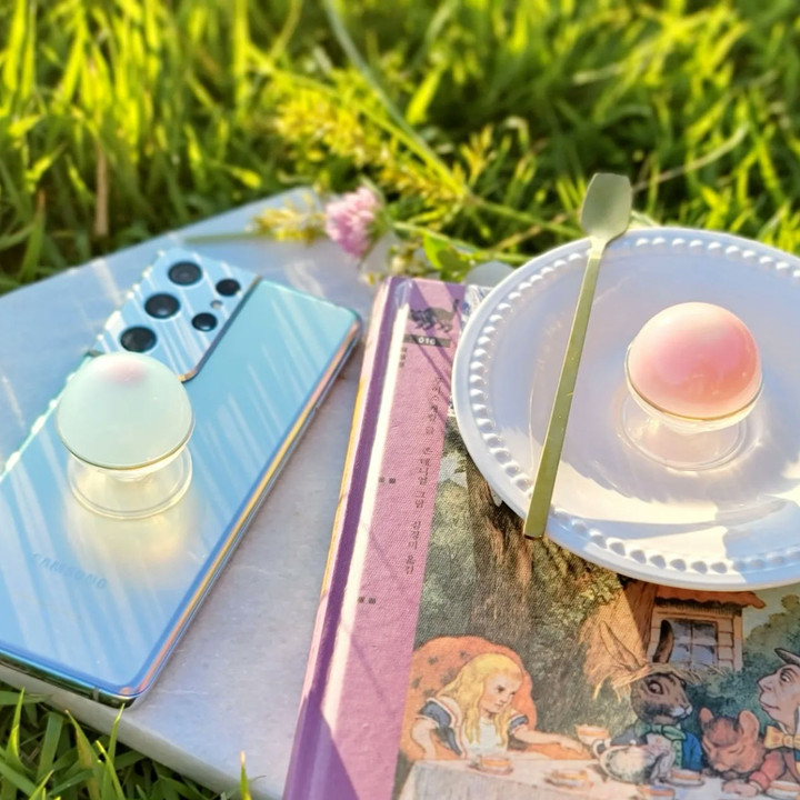 이상한레진나라의 솜사탕 반구 그립톡 | 아이디어스