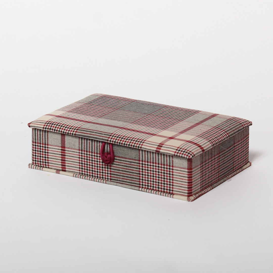 Glen Check Pattern storage box